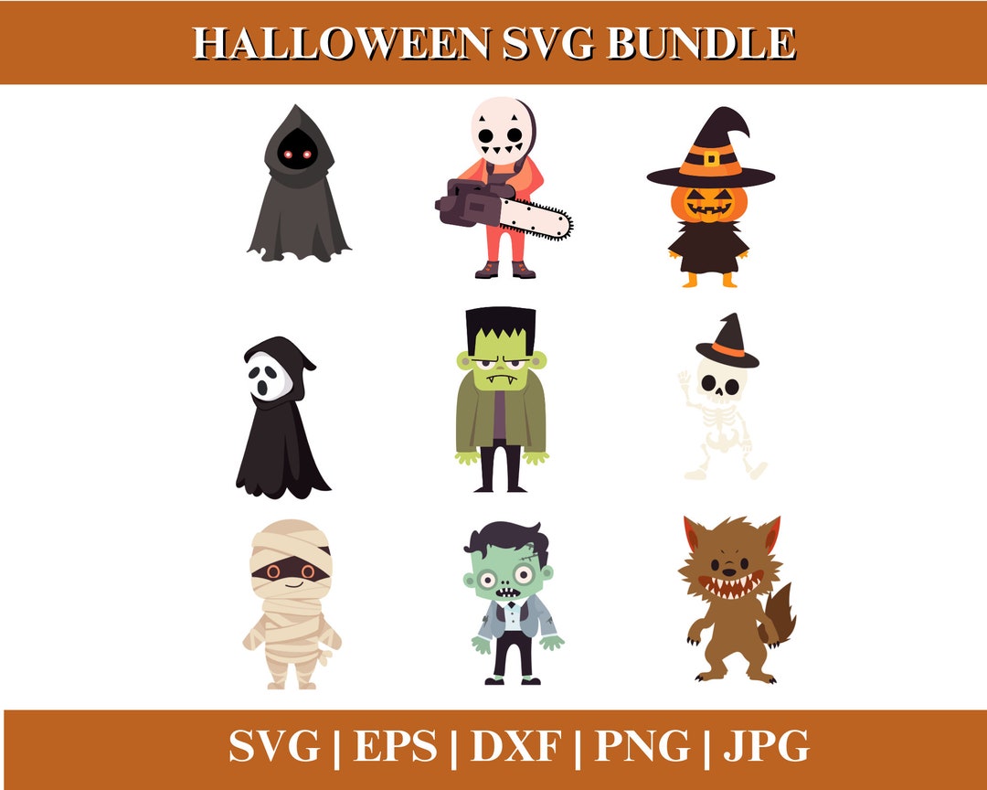 HALLOWEEN SVG Bundle, Halloween Cut Files for Cricut, Halloween Clipart ...