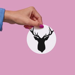 Christmas Deer SVG Bundle, Reindeer Clipart PNG, Santa Deer, Reindeer ...