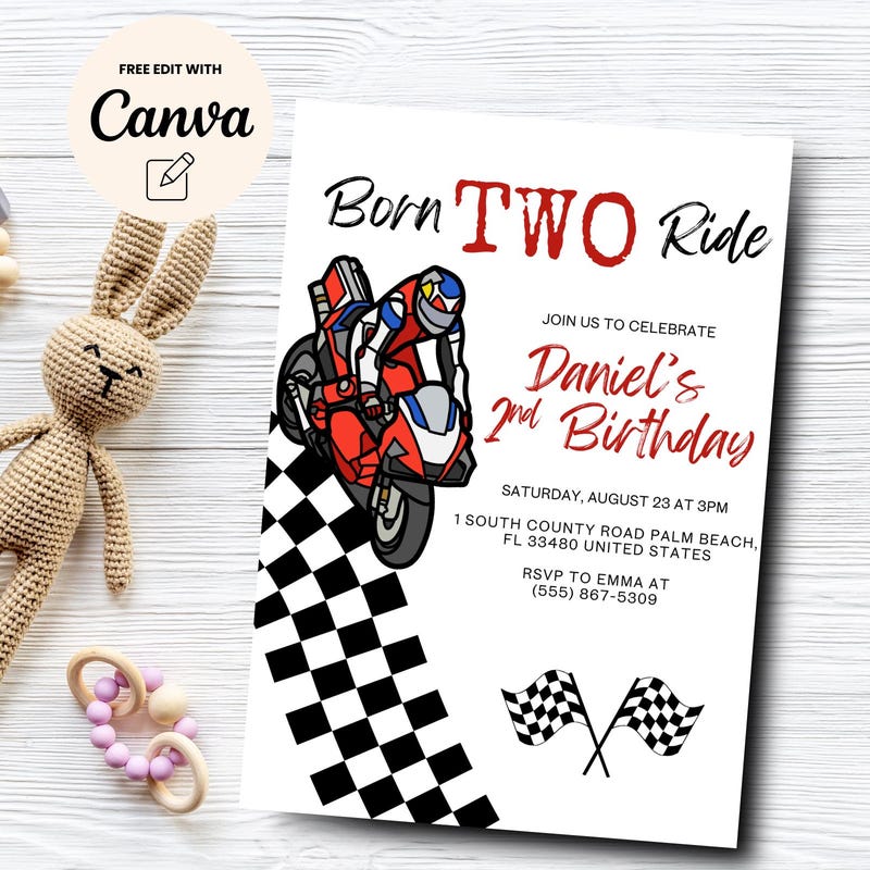 Born 2 Ride Bike Birthday - Etsy