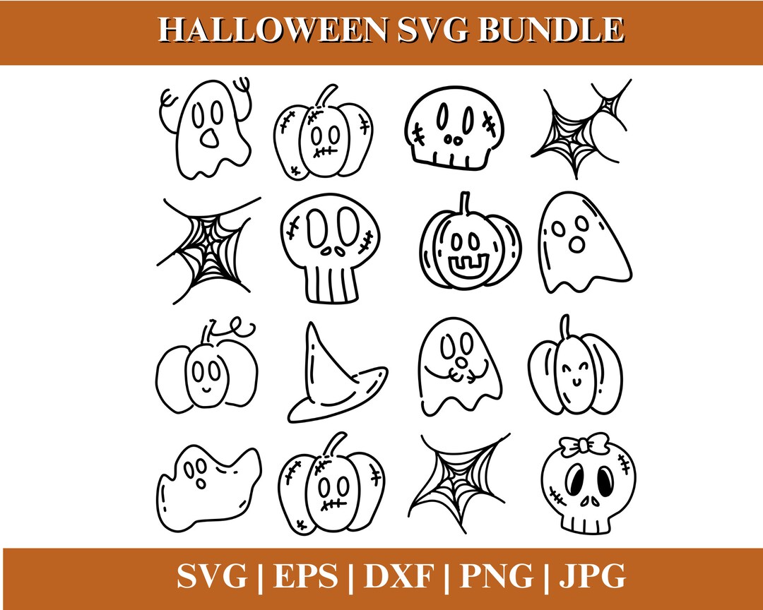 HALLOWEEN SVG Bundle, Halloween Cut Files for Cricut, Halloween Clipart ...