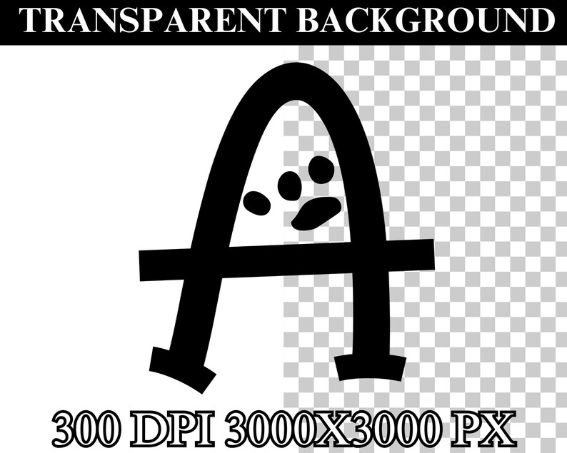 Paw Prints Alphabet Letters SVG, Paw Alphabet, Animal Letters Clipart ...