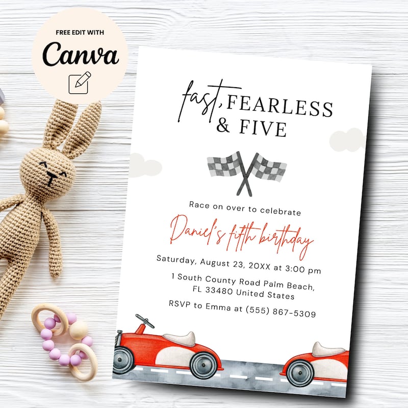 Fast 5 Birthday - Etsy