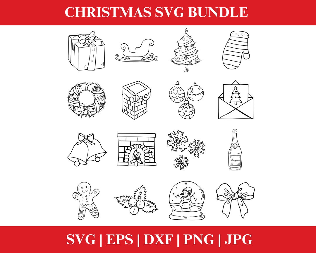 Christmas SVG Bundle, Christmas PNG, Merry Christmas SVG, Christmas ...