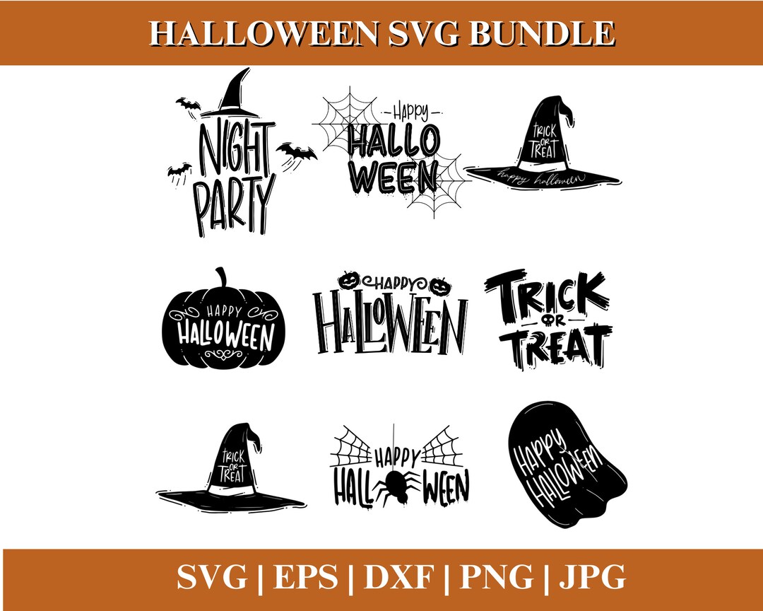 HALLOWEEN SVG Bundle, Halloween Cut Files for Cricut, Halloween Clipart ...