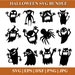 HALLOWEEN MONSTERS SVG, Shadow Monsters Svg, Halloween Silhouette Svg ...