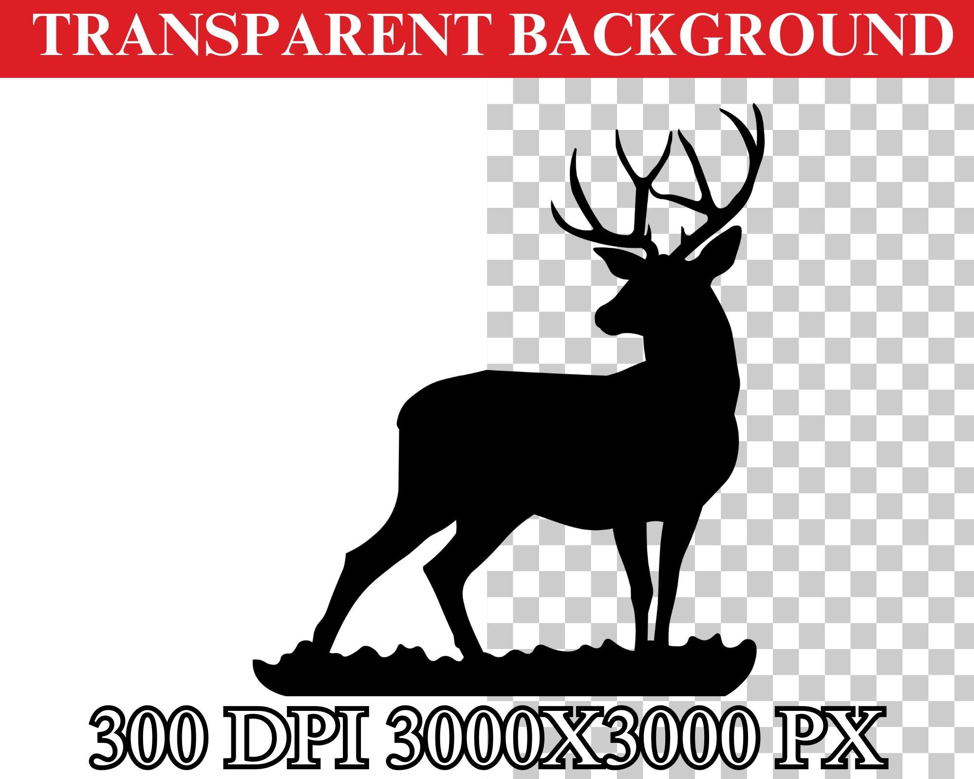 Christmas Deer SVG Bundle, Reindeer Clipart PNG, Santa Deer, Reindeer ...