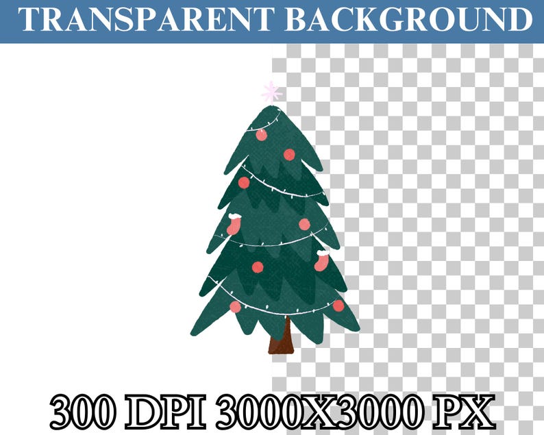 Winter Tree SVG Clipart, Watercolor Winter Scenery, Tree Landscape ...