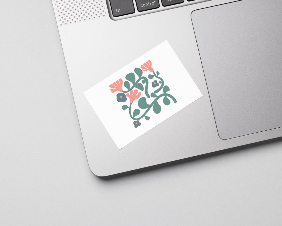 Abstract Flower SVG and PNG Bundle, Danish Retro Boho Floral Designs - Etsy