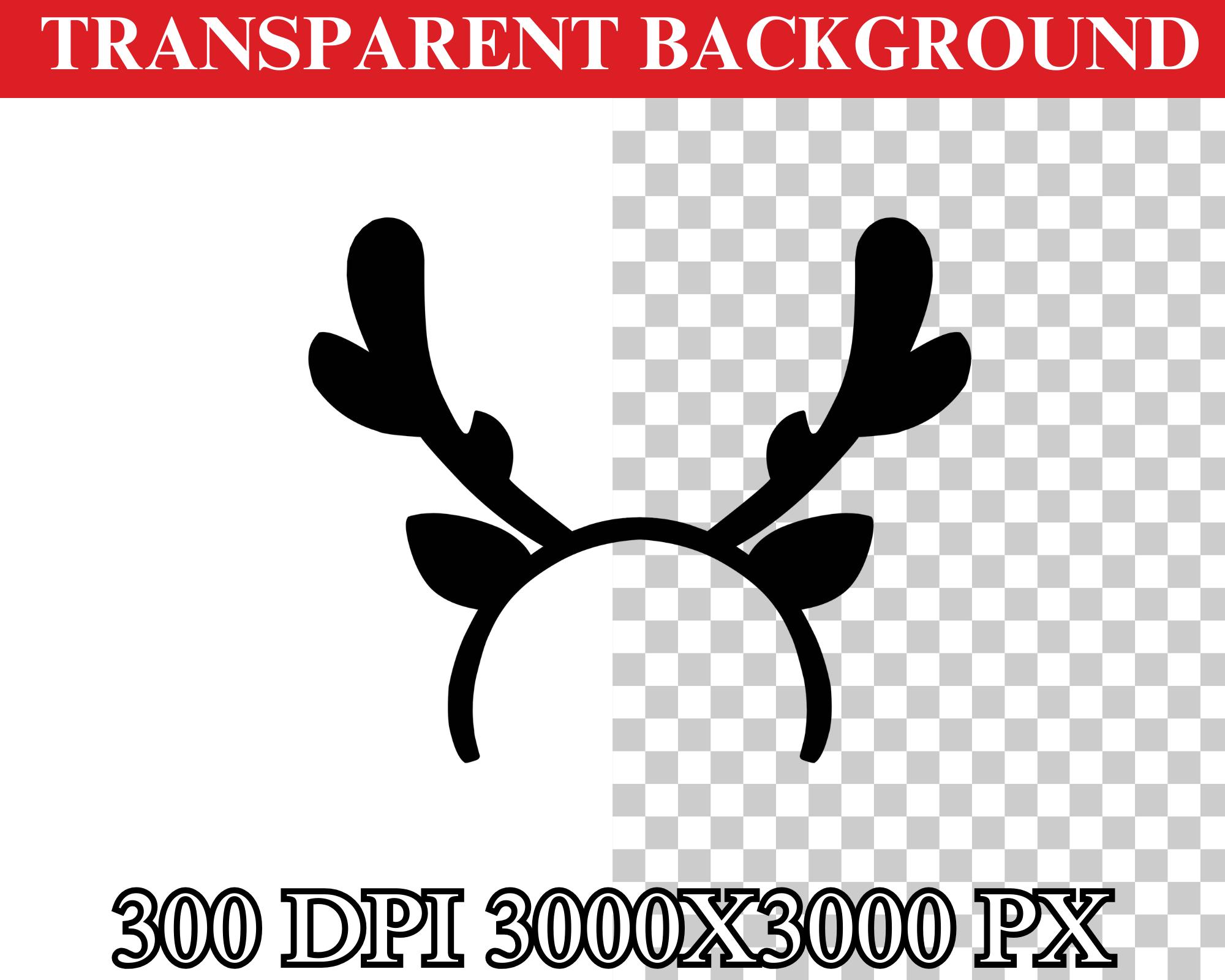 Reindeer Antler SVG Bundle, Antler Hat PNG, Santa SVG, Reindeer Clipart ...