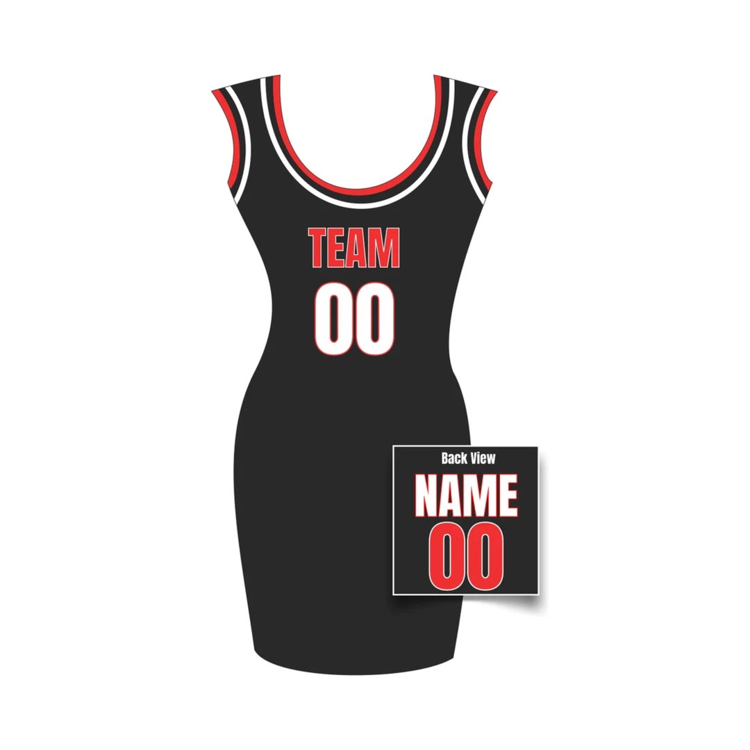 Custom Name Number Jersey Dress, Women Basketball Jersey Dress, Ladies ...