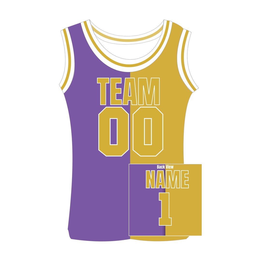 Custom Two Tone Basketball Jersey, Personalized 2 Tone Jersey ...