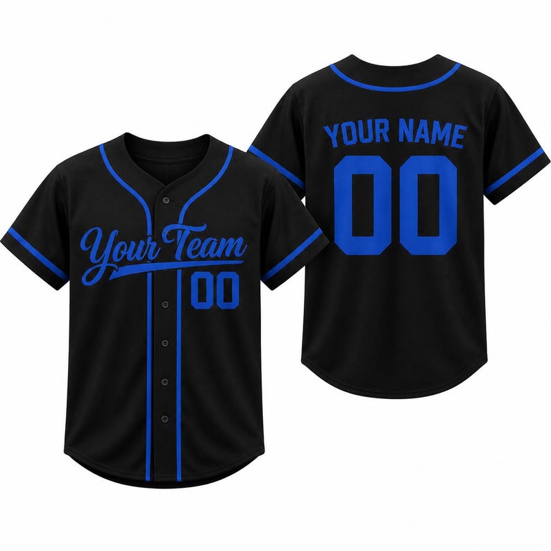 Personalized Baseball Jersey, Customized Name Number, Family Matching ...
