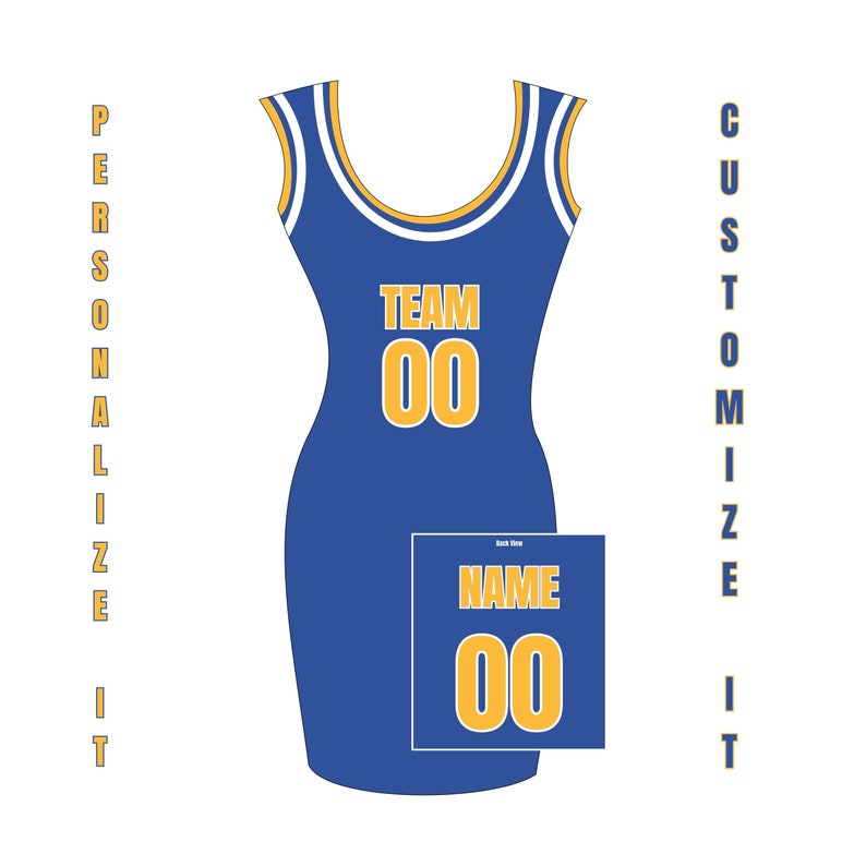 Custom Basketball Jersey Dress - Personalized Throwback Sports Style - Etsy