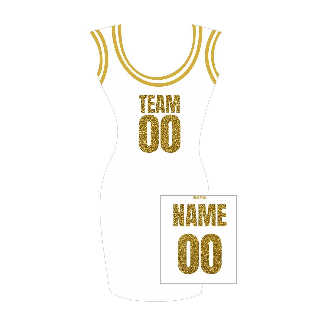 Customized Glitter Jersey Dress, Personalized Basketball Jersey Dress ...