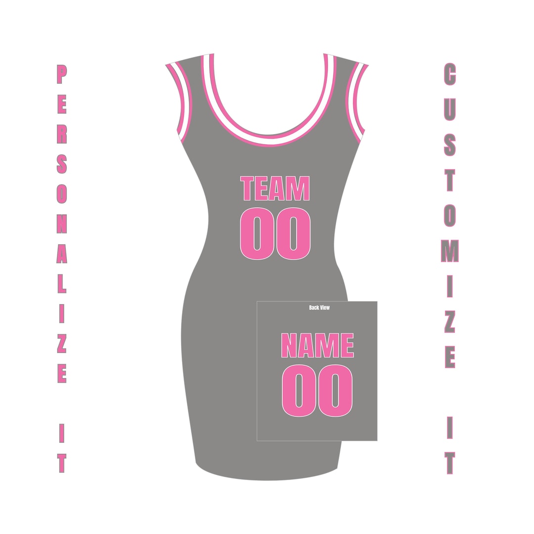 Custom Name Number Jersey Dress, Women Basketball Jersey Dress, Ladies ...