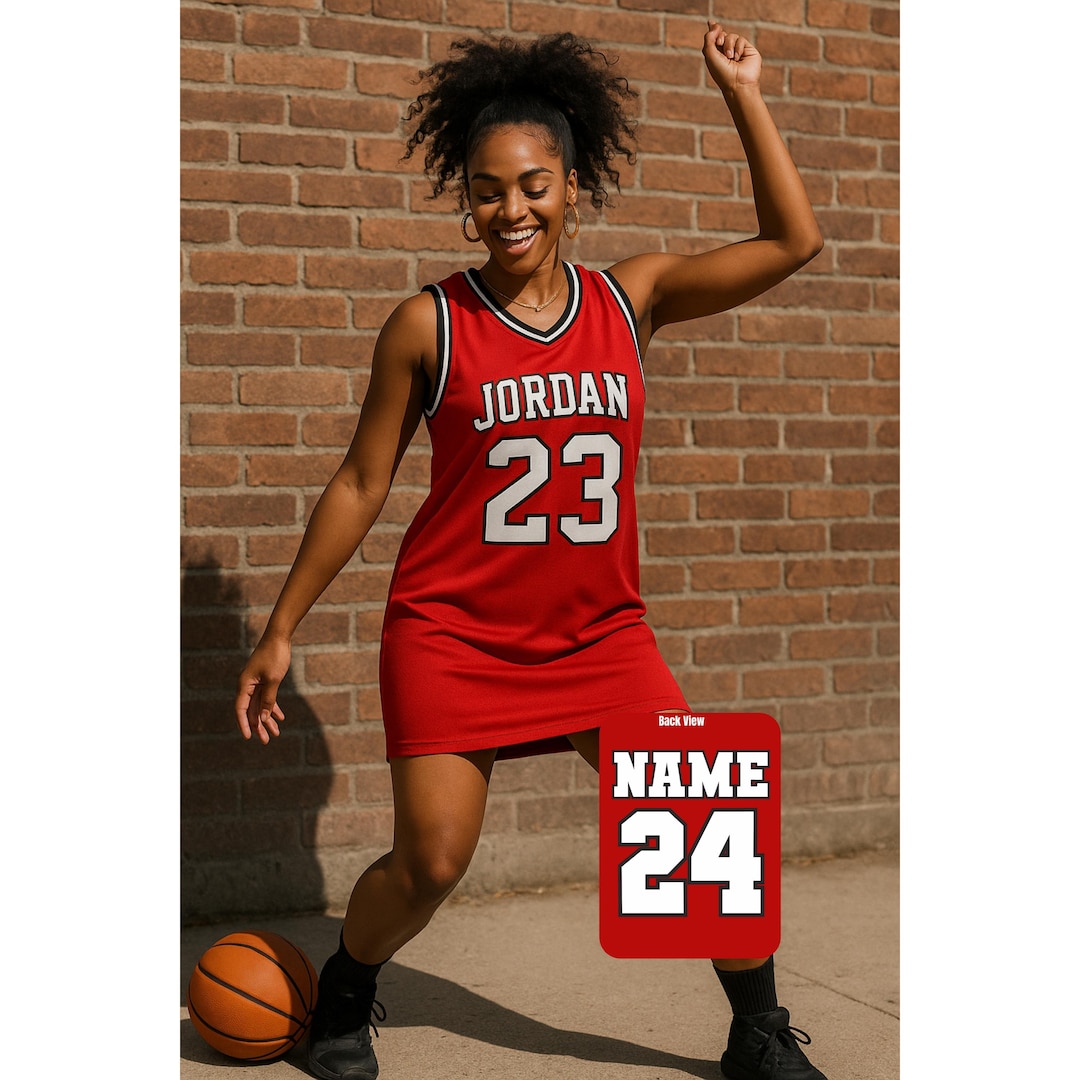 Custom Name Number Basketball Jersey Dress - Etsy