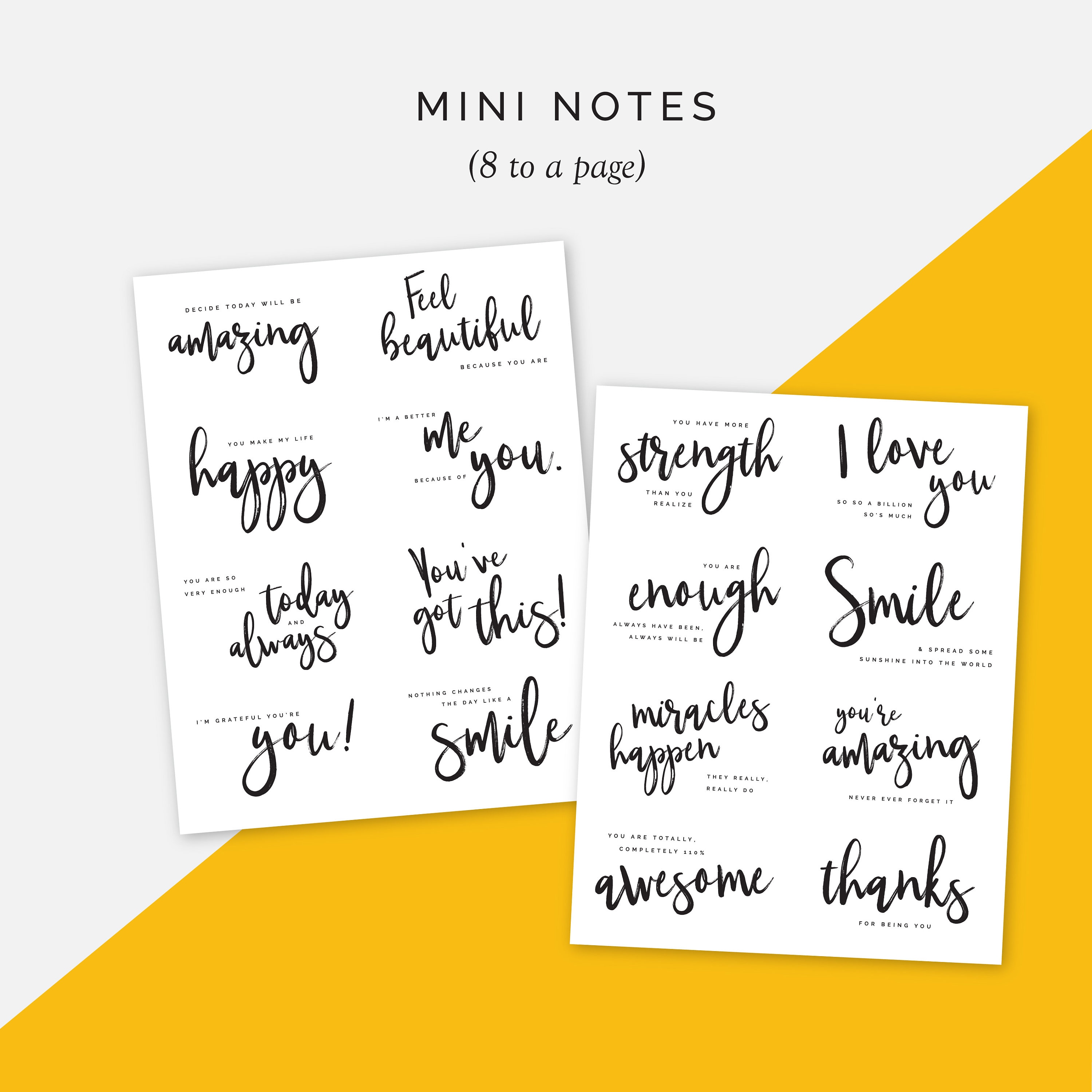 Printable Encouragement Cards Set - Etsy