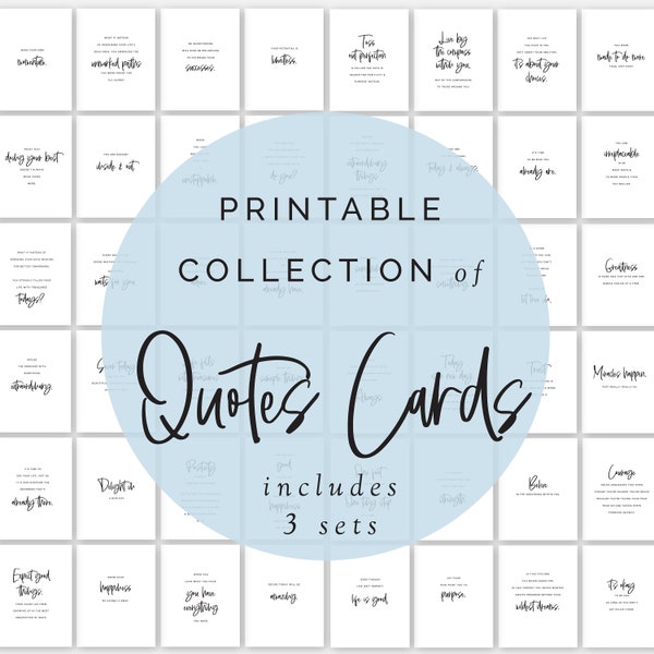 Quote Cards - Etsy