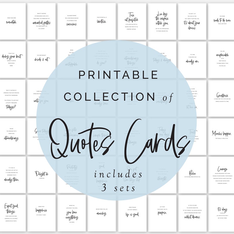 Quote Cards - Etsy