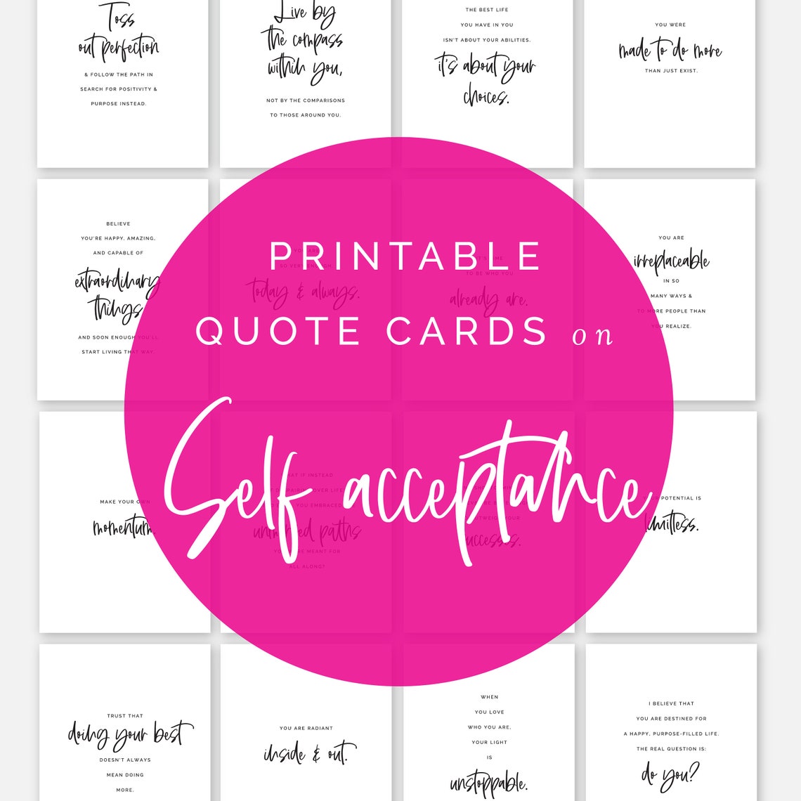 Inspirational Quote Cards Printable Bundle - Etsy