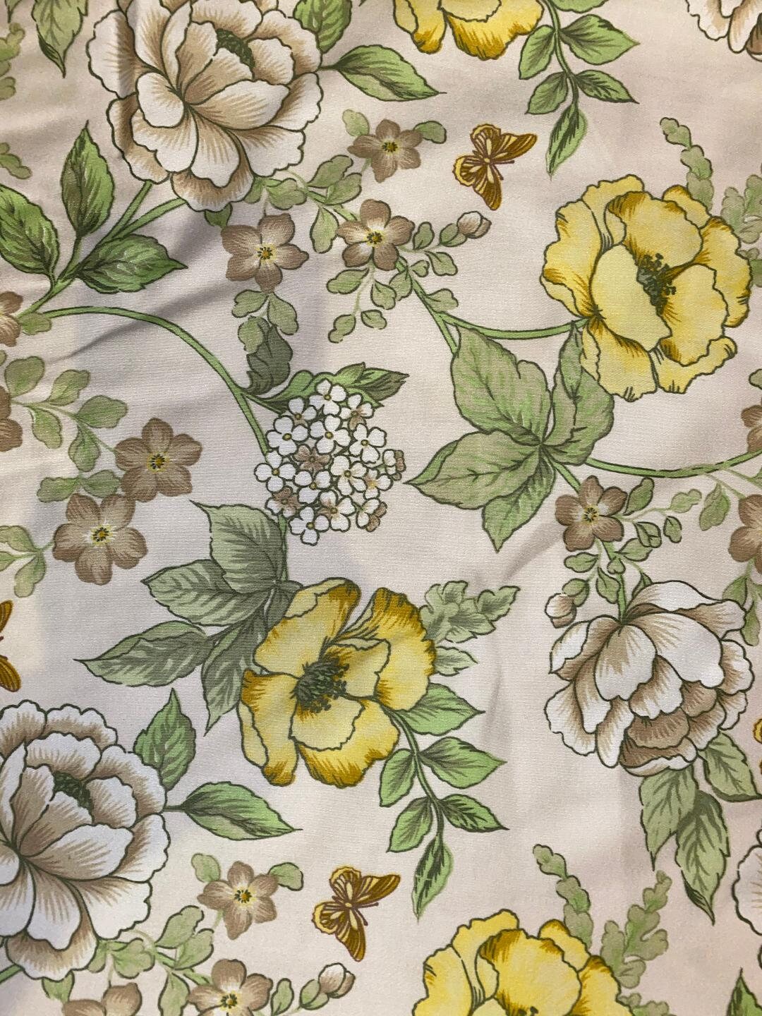 Floral Print Heavy Cotton Fabric Cloth Material - 240 Cm Wide - Etsy