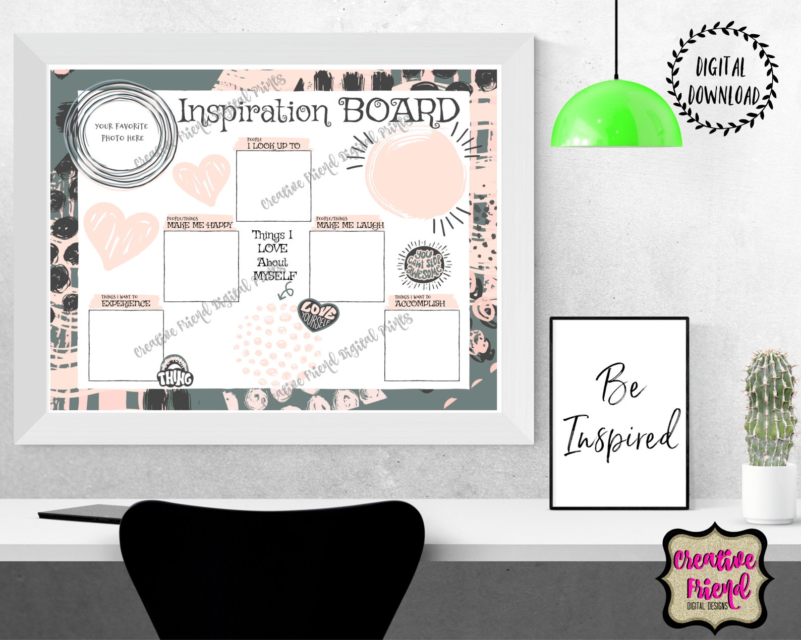 Inspiration Board Dream Board Motivational Board Things | Etsy