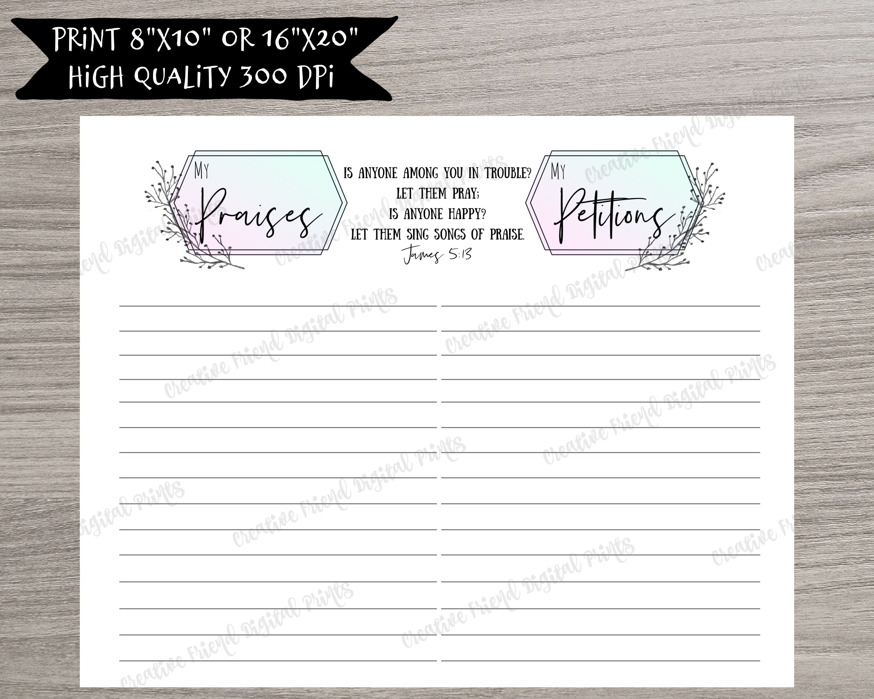 Praise & Petition Board Motivational Board Focus Board - Etsy