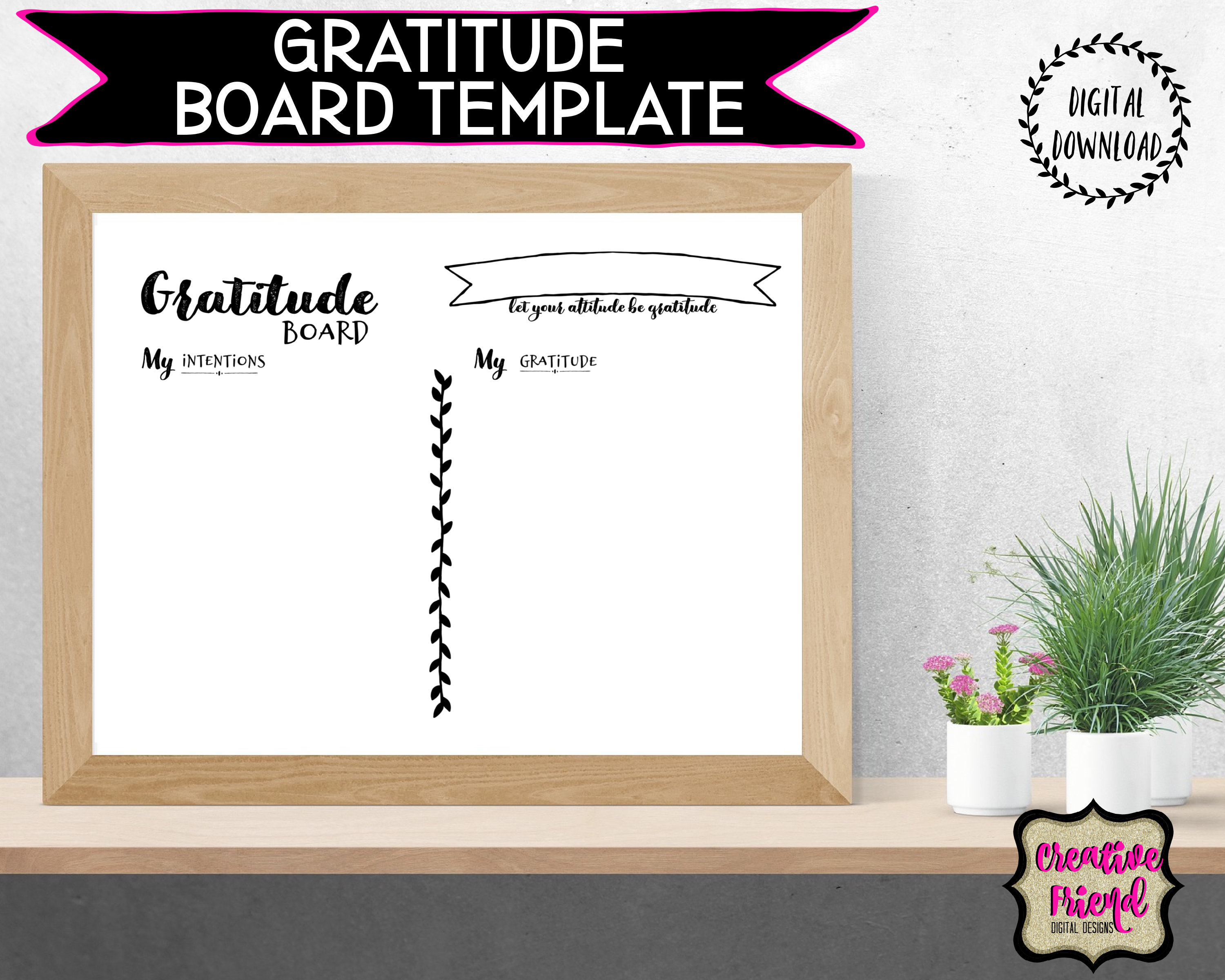 Gratitude Made Simple Board Positive Focus & Goal Setting Positive ...