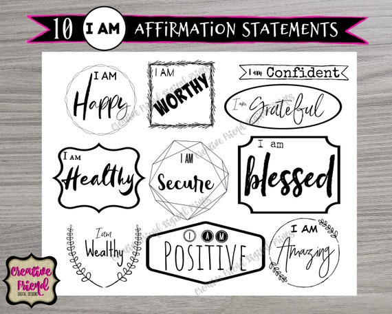 Powerful I Am Statements