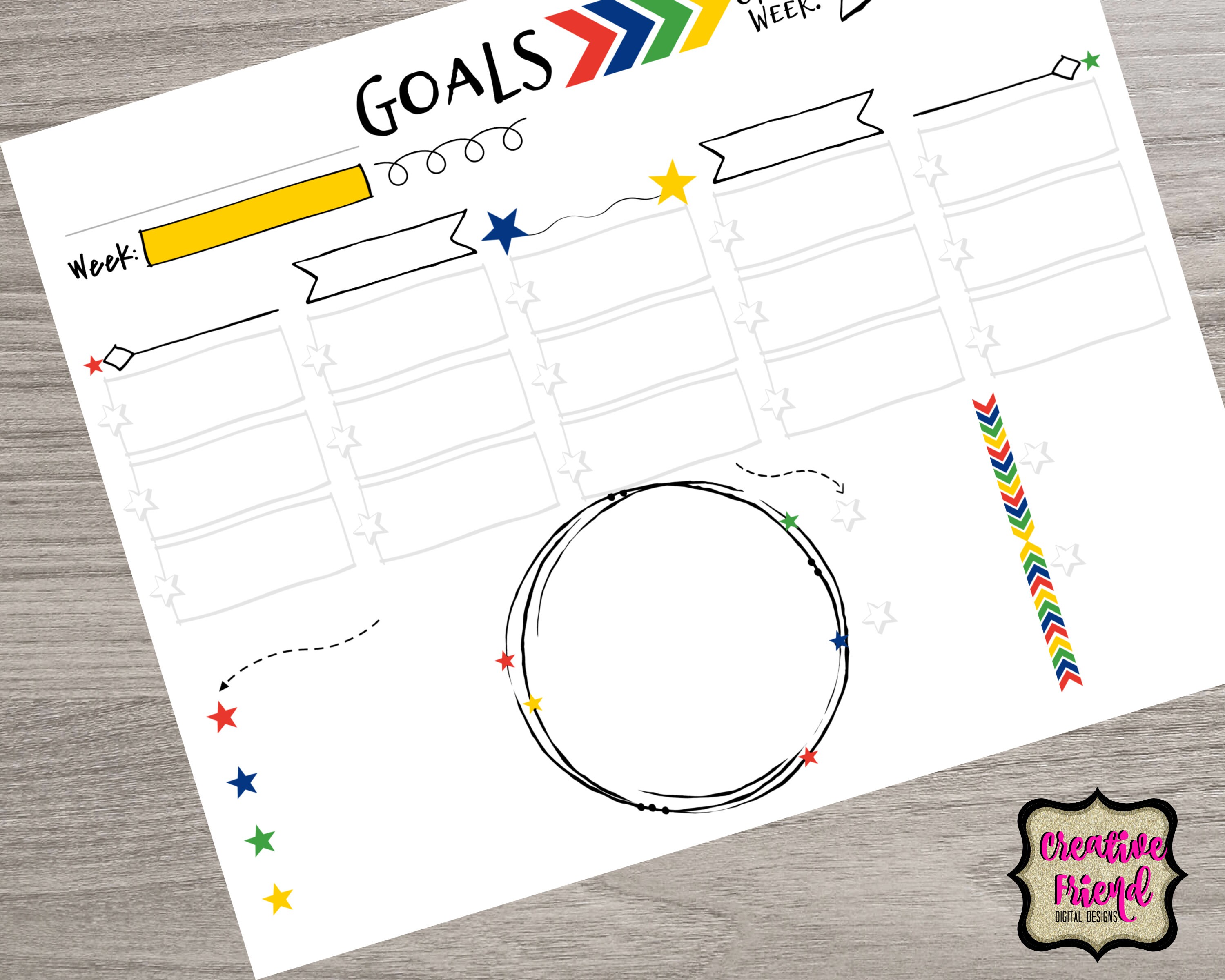 Goal Setting 2024 Vision Board 2024 Goals Visual Goal Setting Template ...