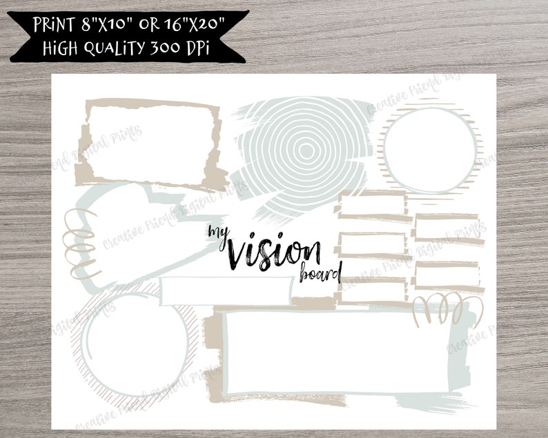Vision Board DIY 2024 Visual Goal Setting Motivational Board New Year ...