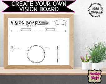 2023 Vision Board Template 2023 Goal Setting (Instant Download) - Etsy