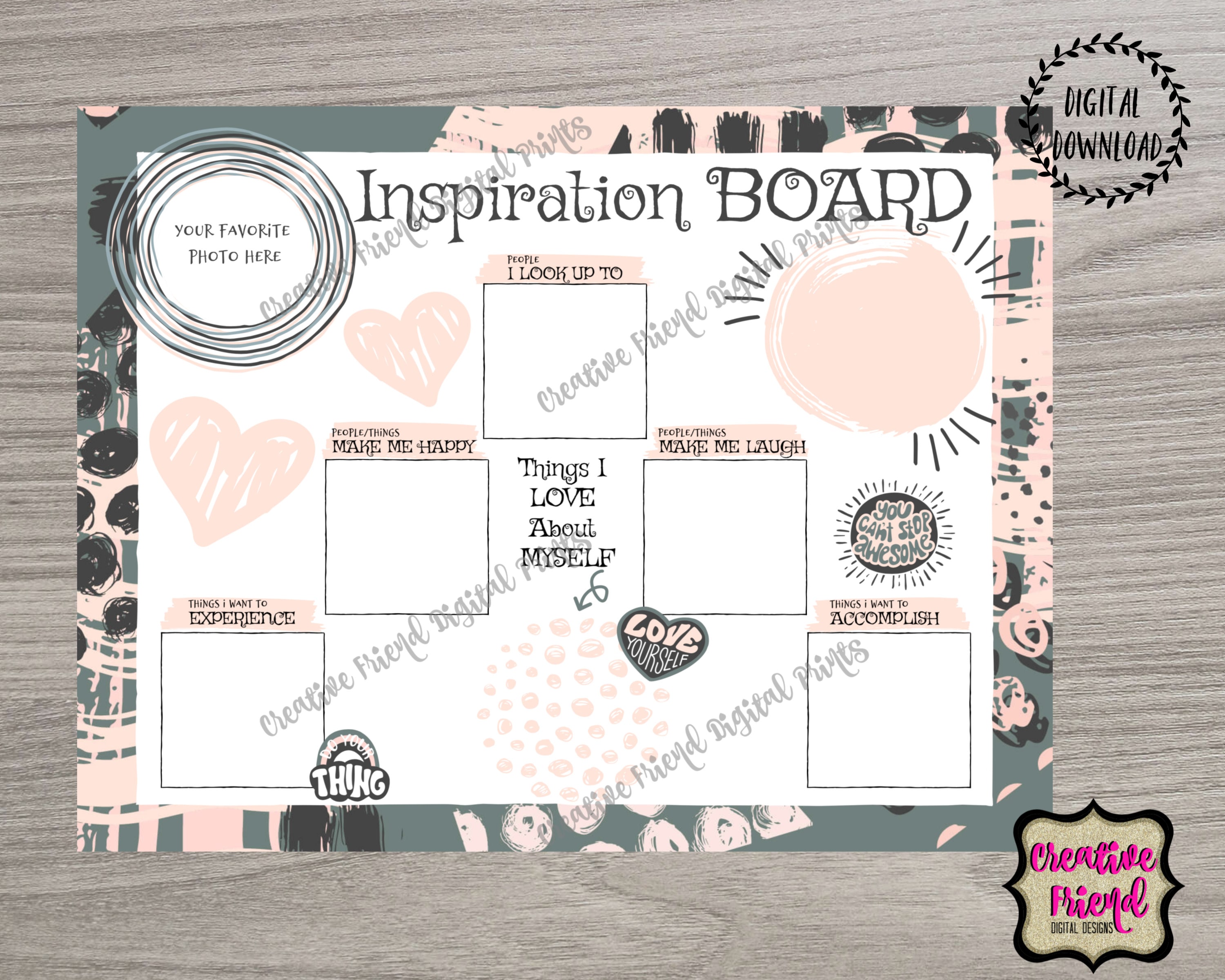 Inspiration Board Dream Board Motivational Board Things That Inspire ...