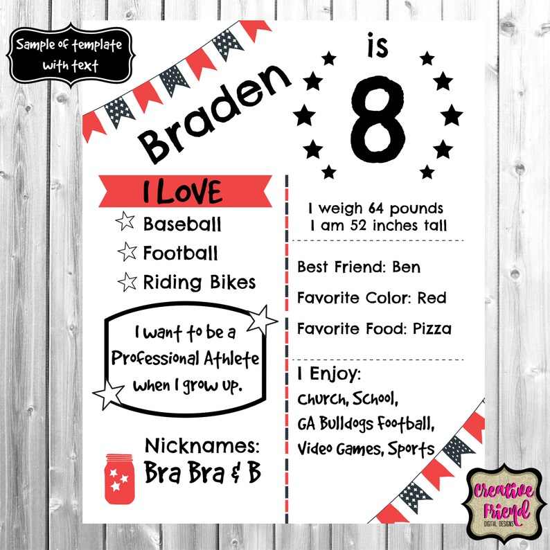 Celebration Template Party Template Goals Template | Etsy