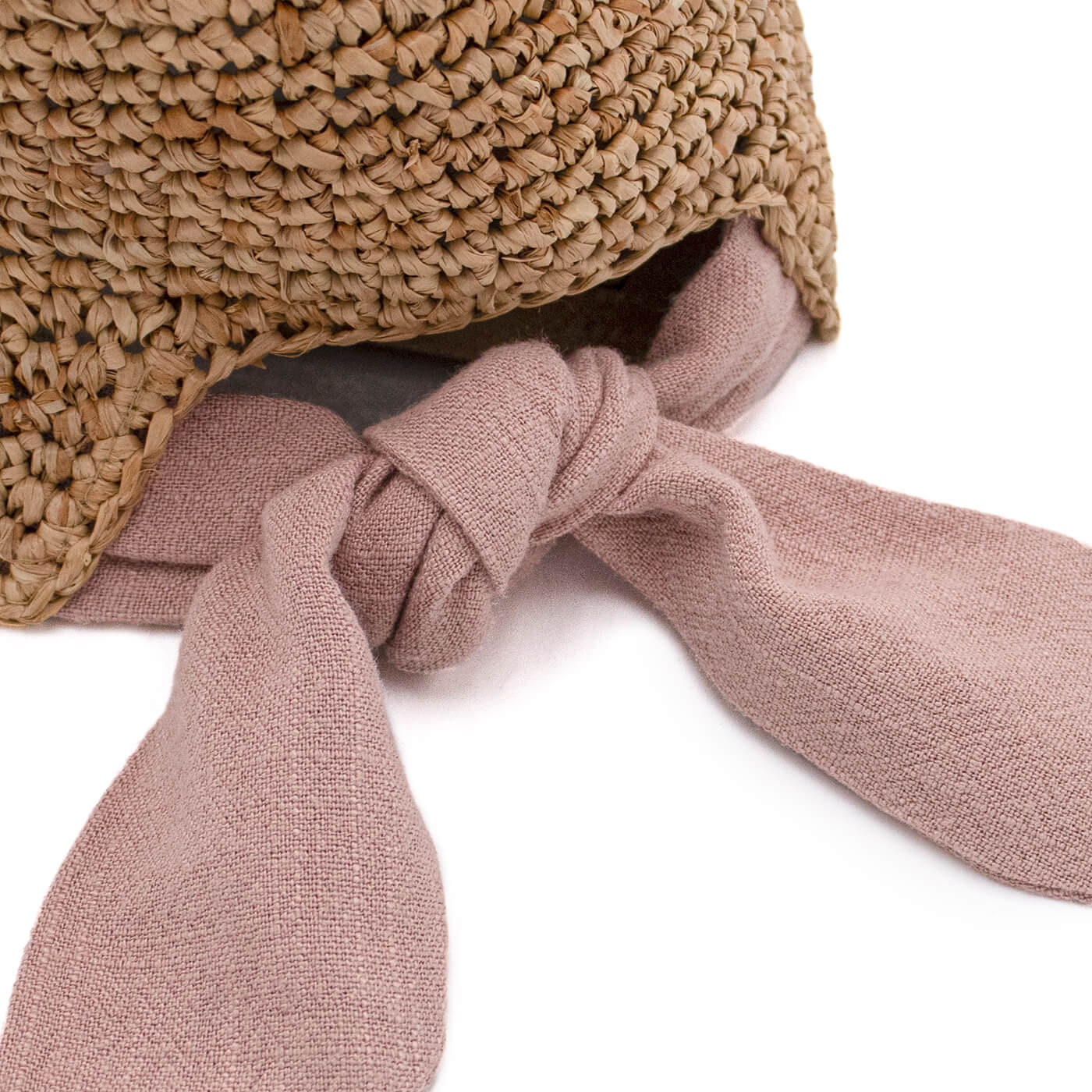 Raffia Straw Baseball Cap with Pink Bow Brimmed Sun Hat | Etsy