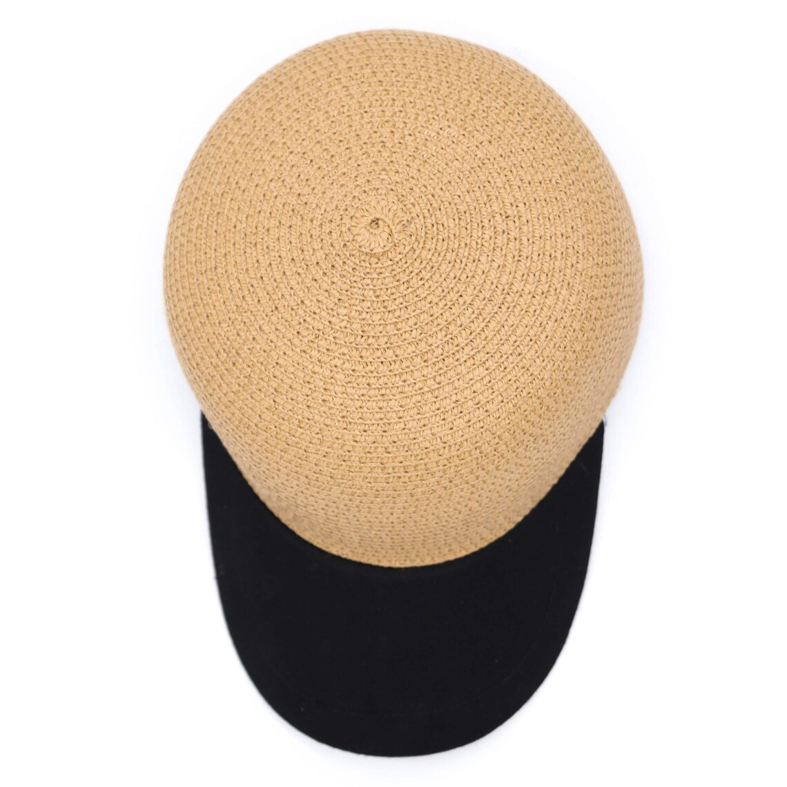 Breathable Baseball Cap - Paper Straw Hat With Fabric Brim - Unisex ...