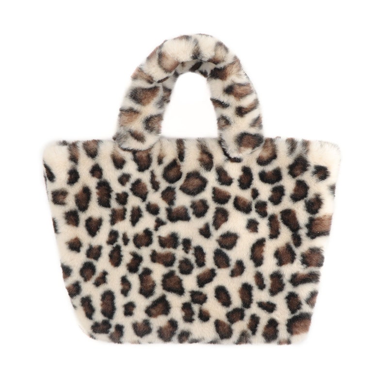Fur Leopard Print Handbags - Etsy