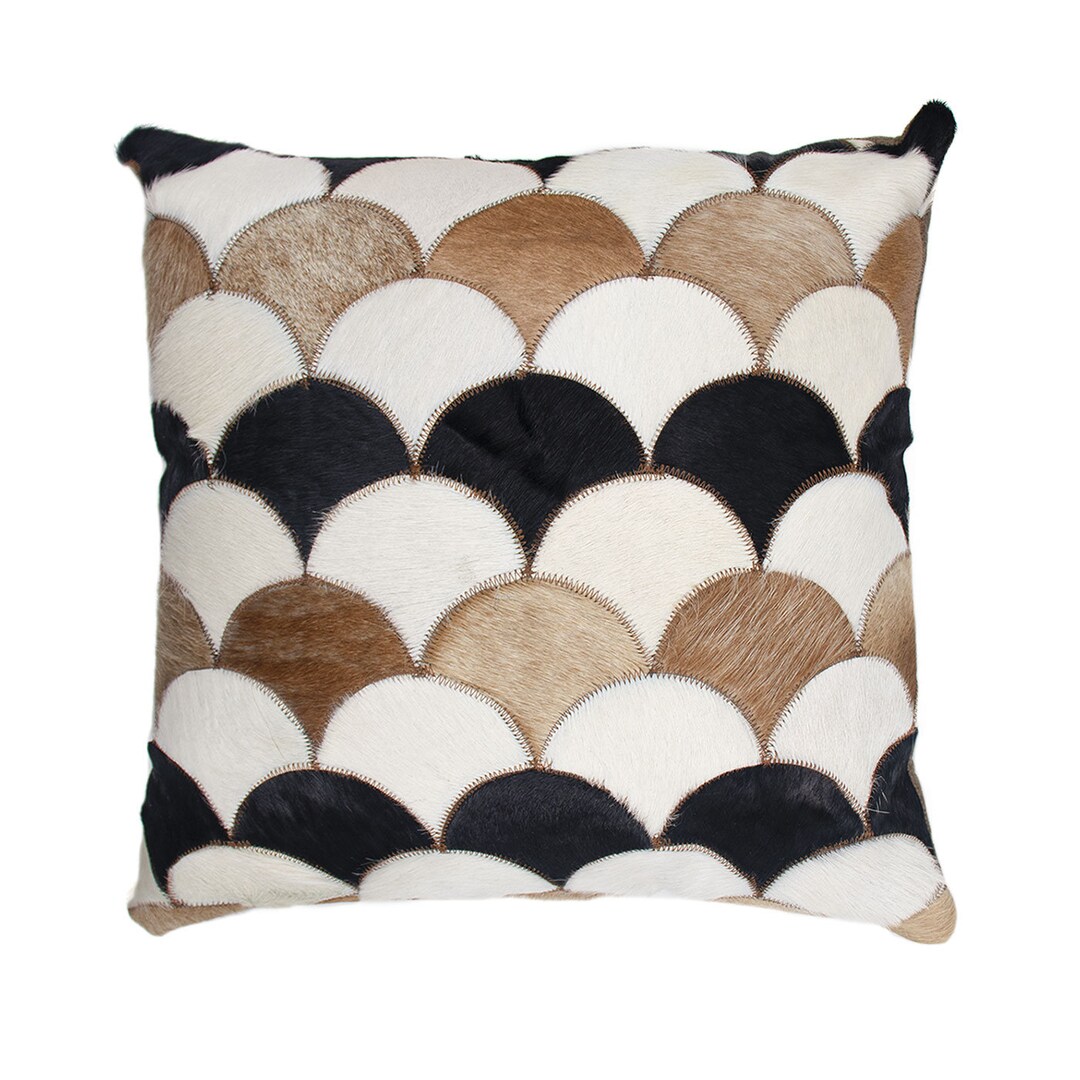 Genuine Cow Hide Throw Pillow - Trendy House Decor - Soft Mod Home ...