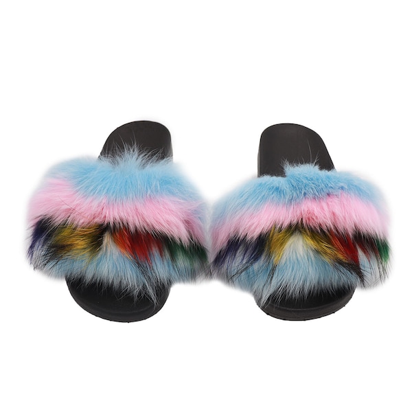 Fluffy Slides - Etsy