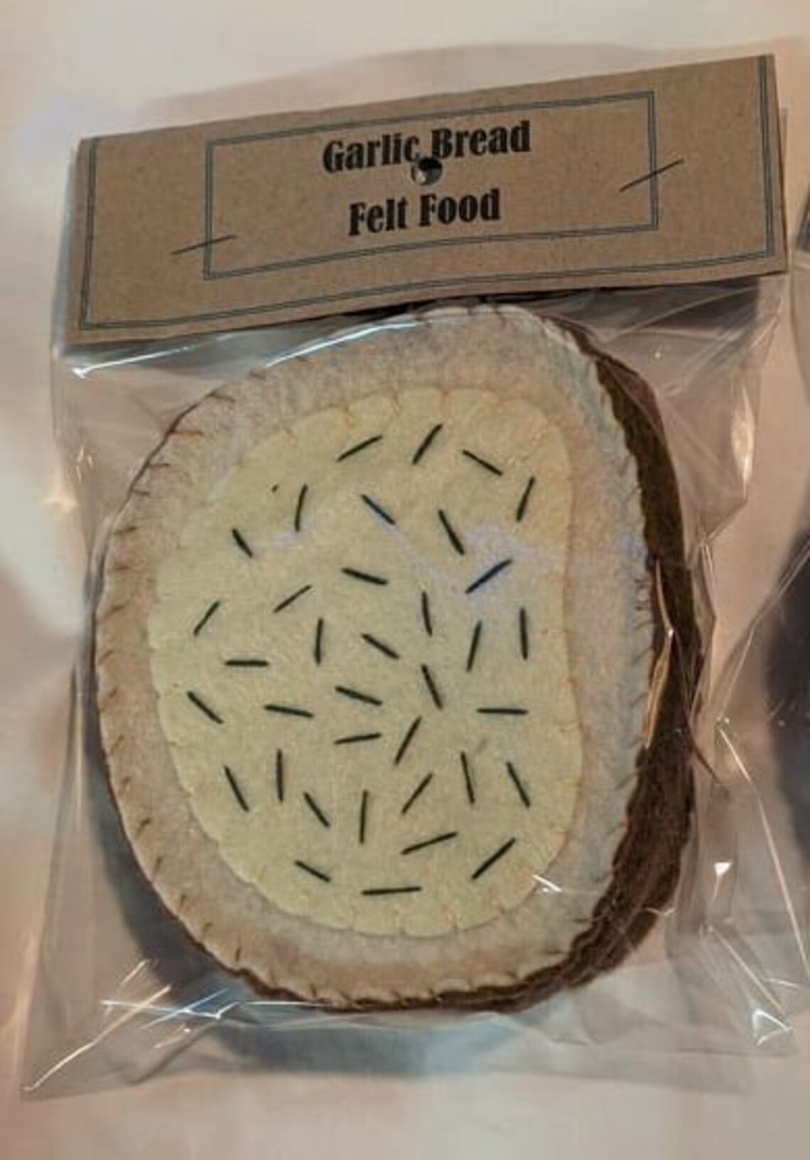 Felt Food Garlic Bread Play Kitchen Hand Made Imagination Time - Etsy