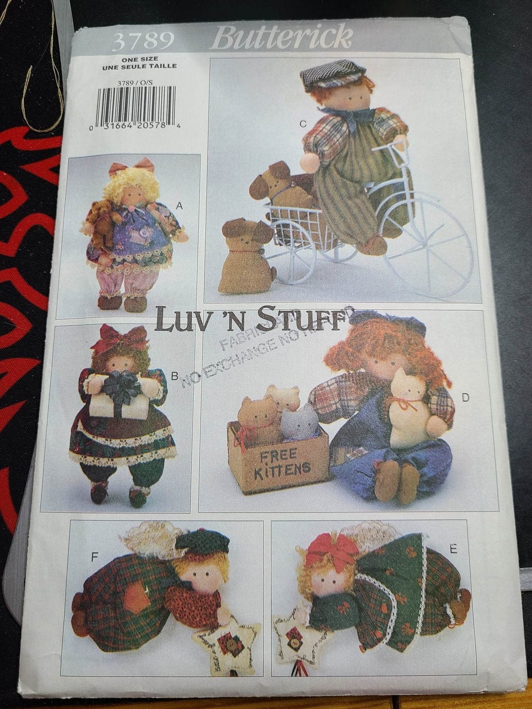 Butterick 3789 - Luv N Stuff Best Friends Doll Sewing Pattern - Etsy