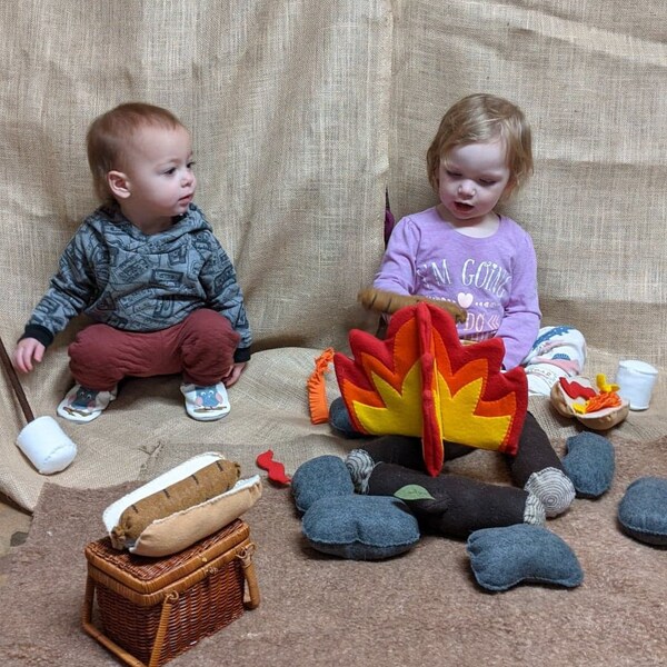 Felt Campfire - Etsy