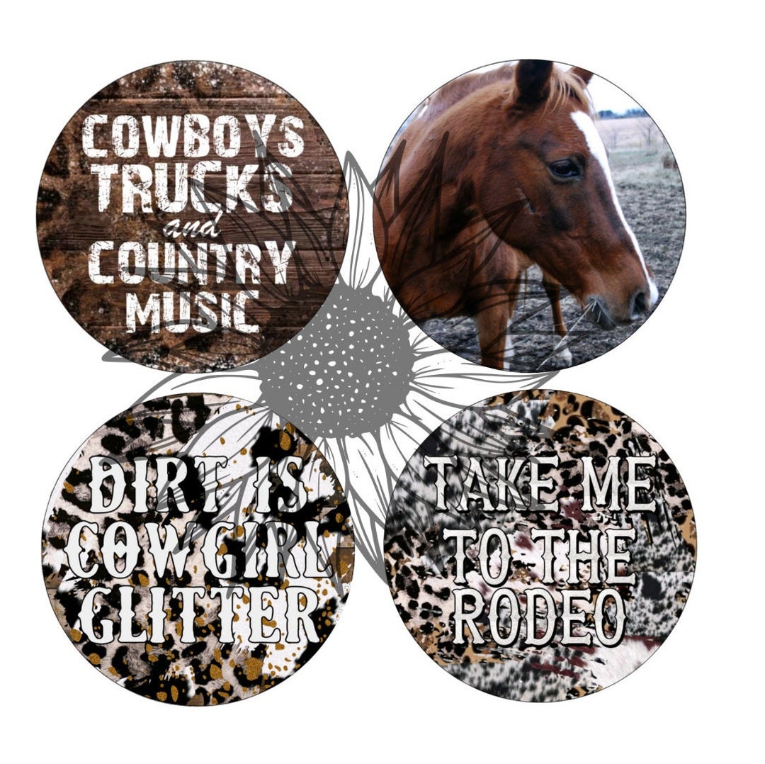 Western Cardstock Round Digital Downloads | Cardstock Image for ...