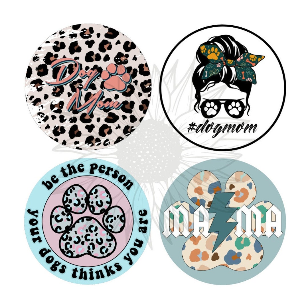 Dog Mom Cardstock Round Digital Downloads | Cardstock Image for ...