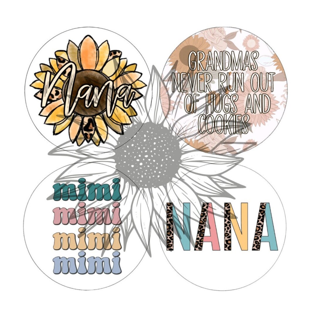 Nana Cardstock Round Digital Downloads | Cardstock Image for Freshies ...