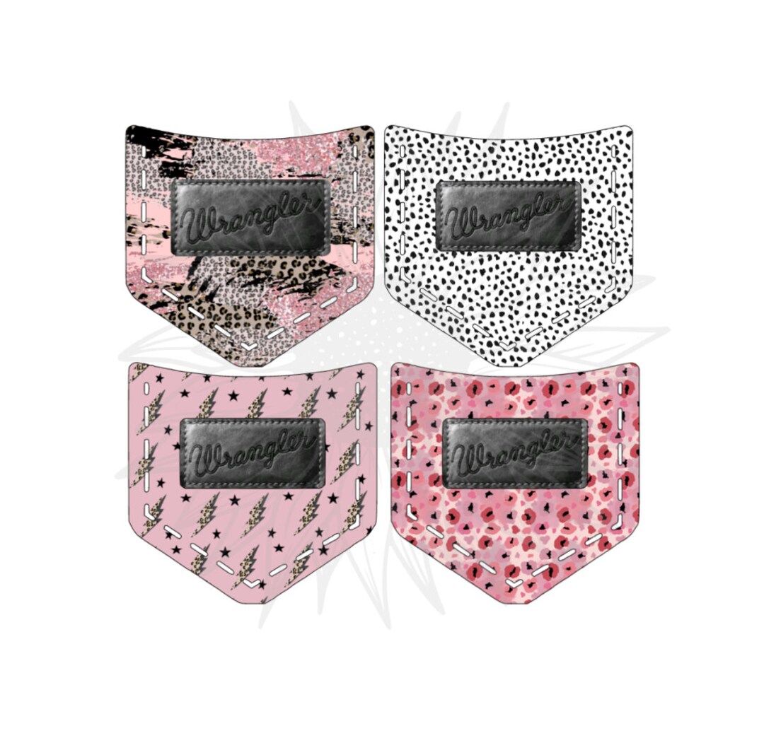Girly Jean Pocket Design With Thread Cut-outs Digital Downloads ...