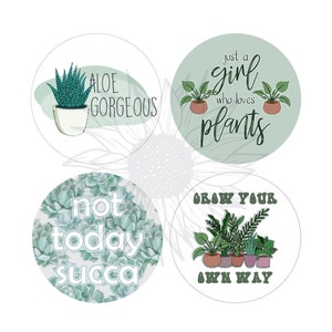 Plant Life Cardstock Round Digital Downloads | Cardstock Image for ...