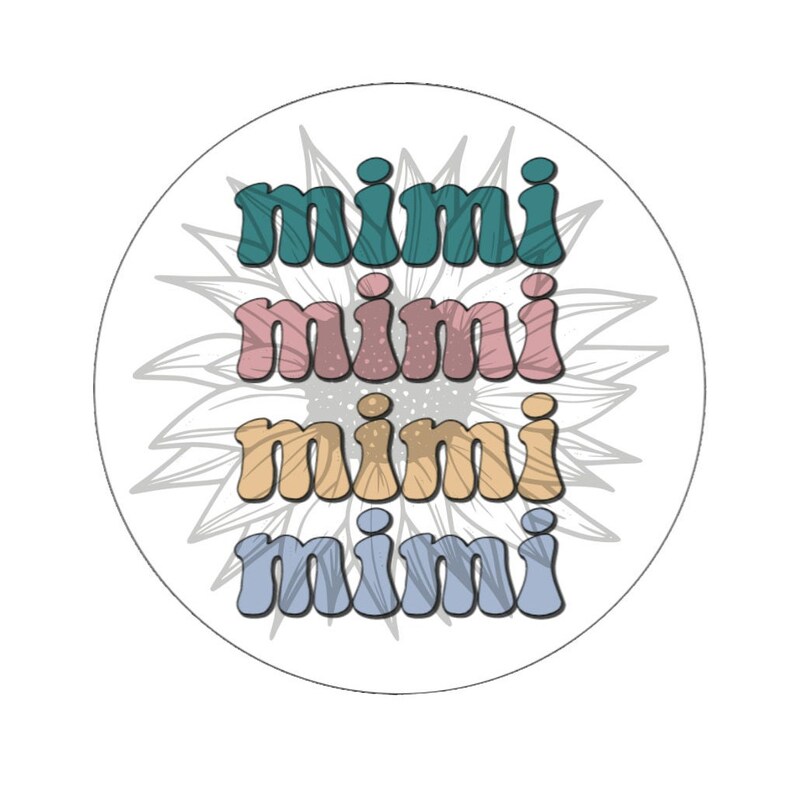 Nana Cardstock Round Digital Downloads Cardstock Image for - Etsy