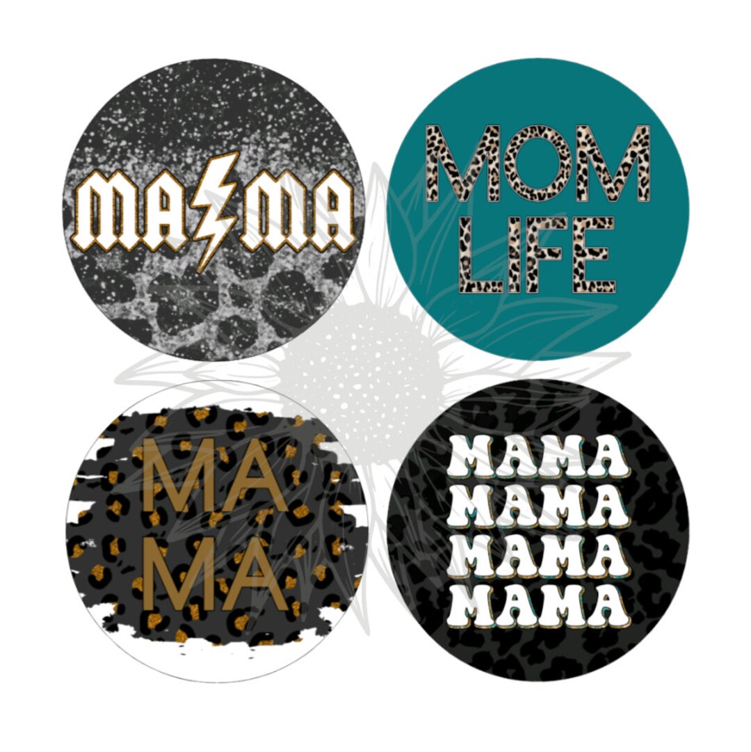 Mom Life Cardstock Round Digital Downloads | Cardstock Image for ...