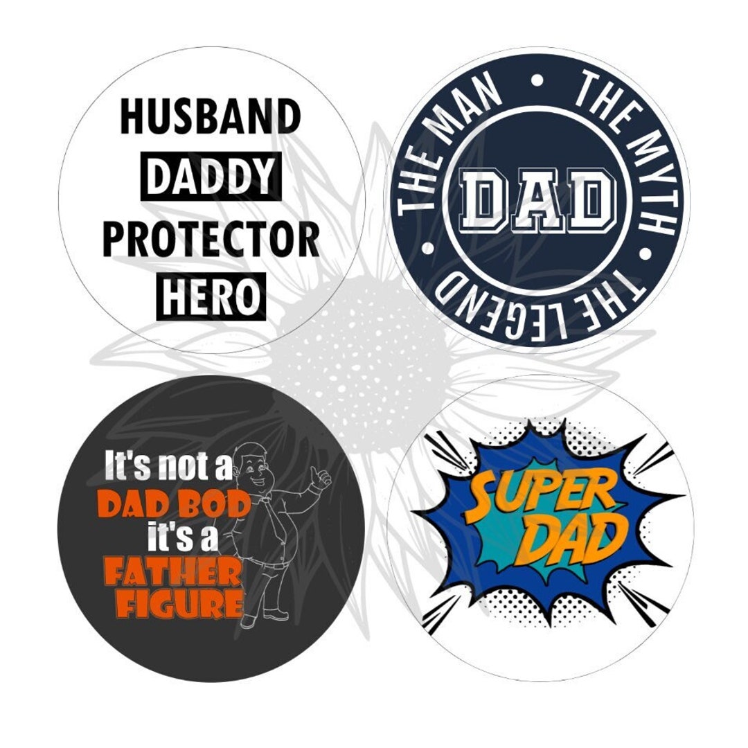 Super Dad Cardstock Round Digital Downloads | Cardstock Image for ...